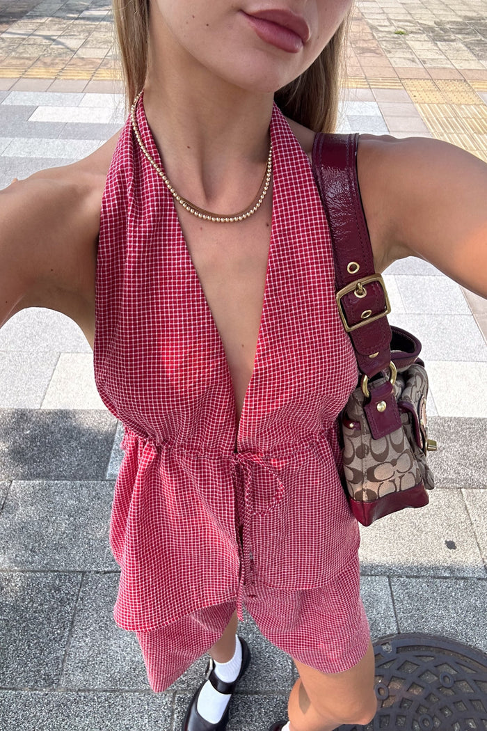 Rhythm Check Halter Top - RED – Sun Diego Boardshop