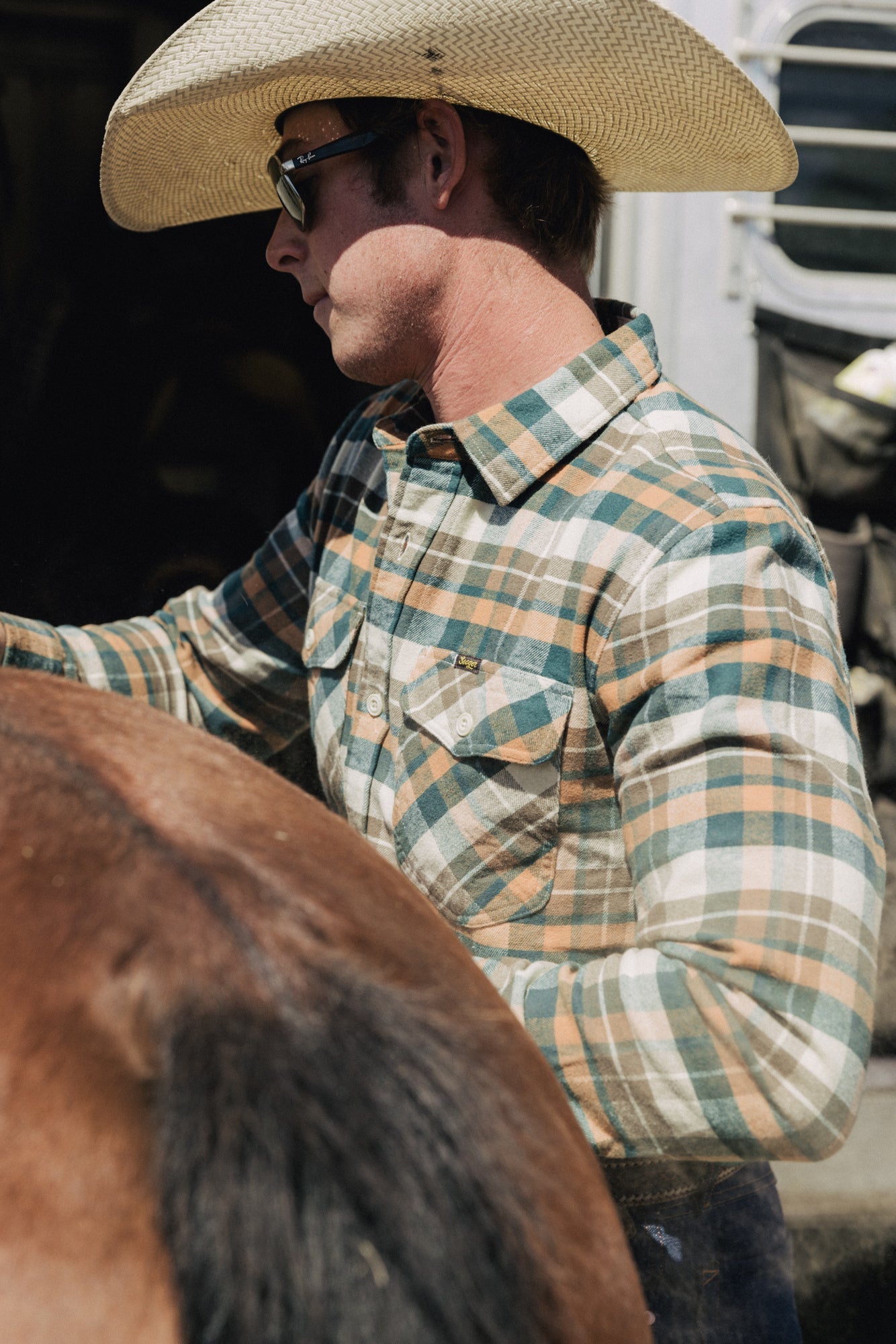 SEAGER Calico Flannel - OLIVE HARVEST – Sun Diego Boardshop