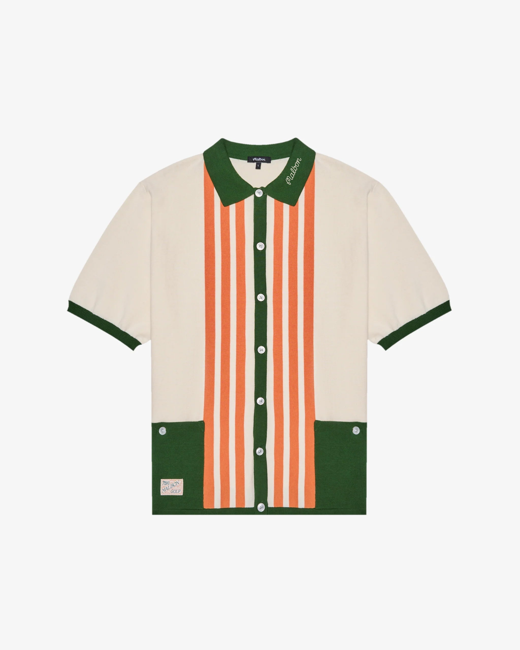 Malbon Gabbiano Knit Button Up - Ivory – Sun Diego Boardshop