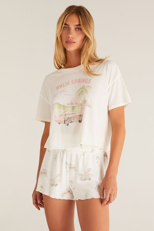 Z-Supply Vintage Palm Springs Tee - BONE | Sun Diego Boardshops